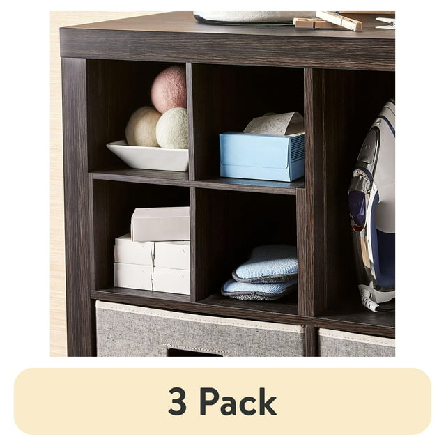 (3 pack) Better Homes & Gardens Quad Shelf Cube Organizer Insert ...