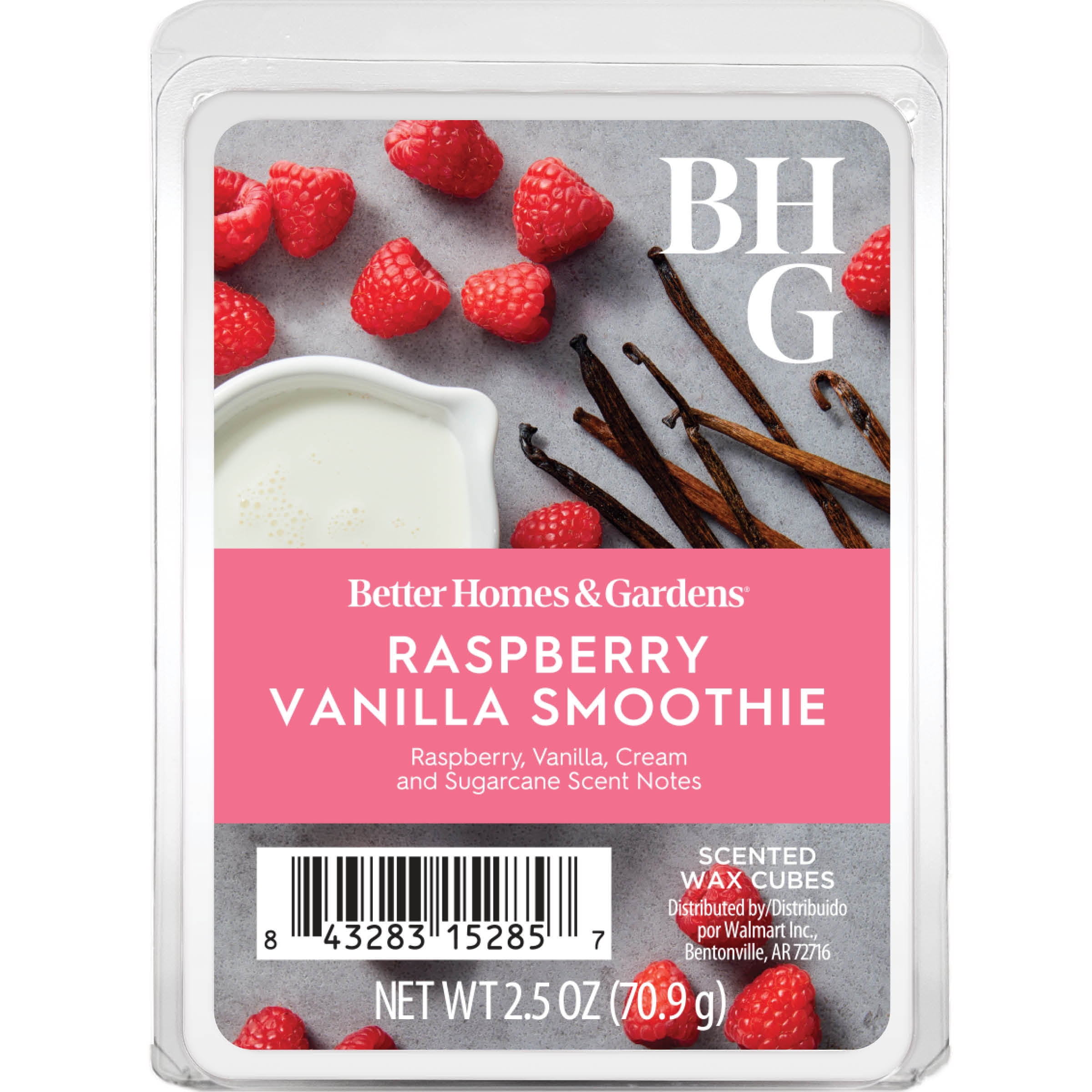 Raspberry Vanilla Smoothie Scented Wax Melts, Better Homes & Gardens, 2 ...