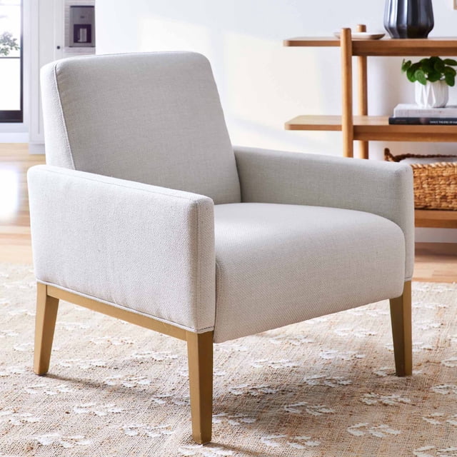 Better Homes & Gardens Reading Accent Chair, Cream - Walmart Business ...