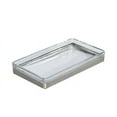 Better Homes & Gardens Rectangular Metal & Glass Vanity Tray, Clear ...