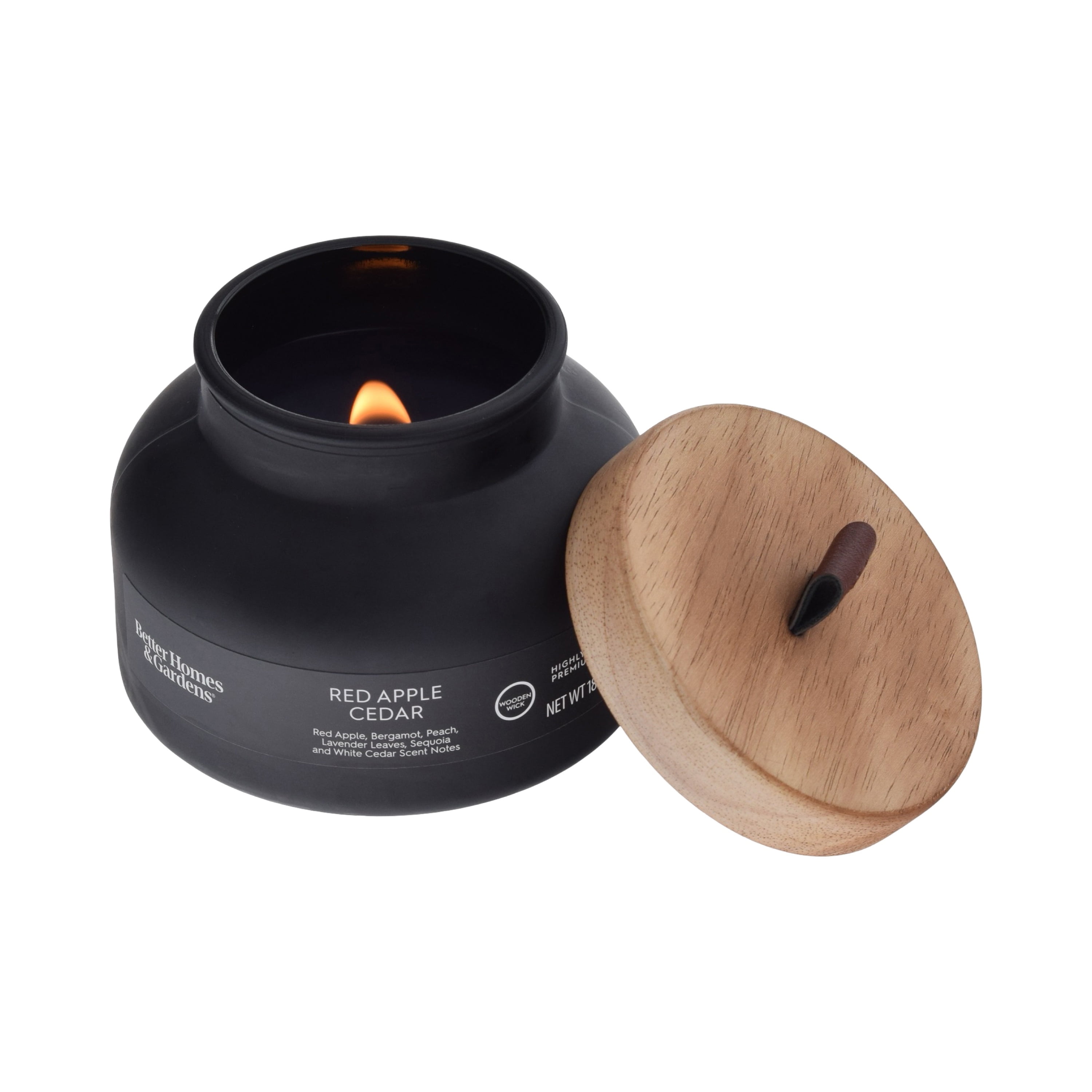 Better Homes & Gardens Red Apple and Cedar Scented Wooden Wick 18oz ...