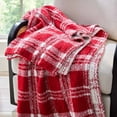 Better Homes & Gardens Red Plaid Cozy Knit 50X72' Throw - Walmart.com