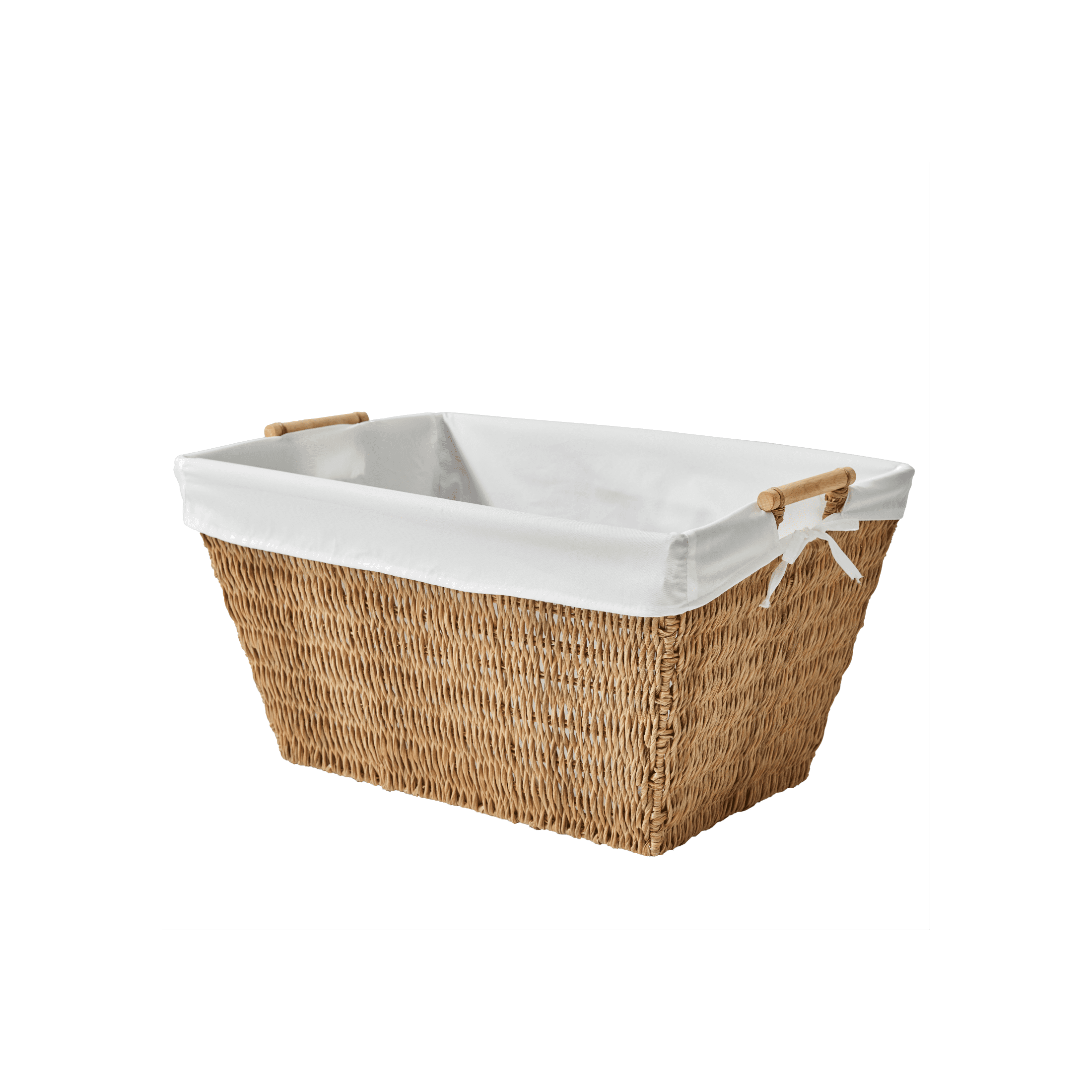 Better Homes & Gardens Resin Poly Rattan Laundry Basket with Liner ...