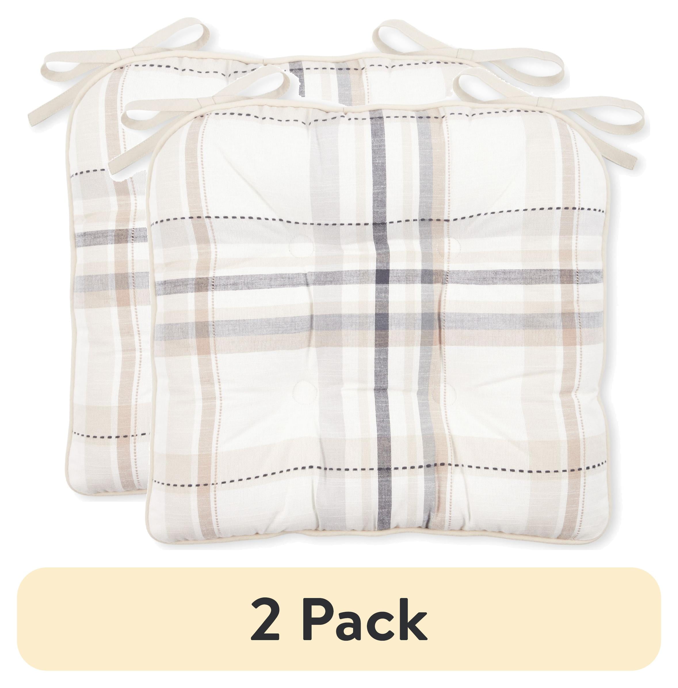 (2 pack) Better Homes & Gardens Reversible Monday Plaid Hand Drawn ...