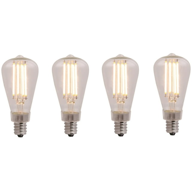 Better Homes & Gardens ST12 LED Light Bulb, 4.5-Watt (60W Equiv.) Soft ...