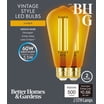 Better Homes & Gardens Vintage LED Light Bulb 60W Equivalent Dim E26 ...