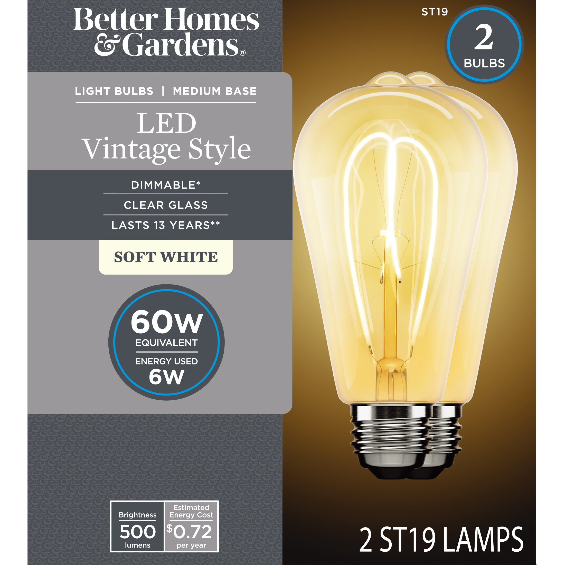 GE LED 10.5-Watt (60W Equivalent) Soft White Color, Outdoor Post Light ...