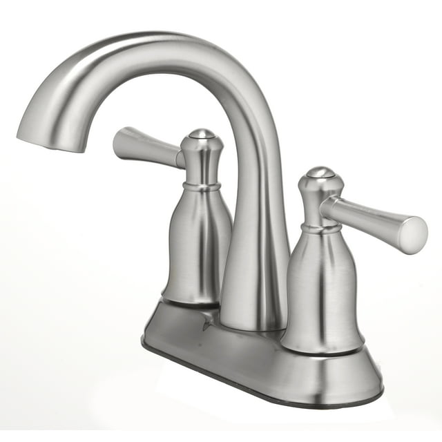 Better Homes & Gardens Safford Two Handle Bathroom Sink Faucet, Satin ...