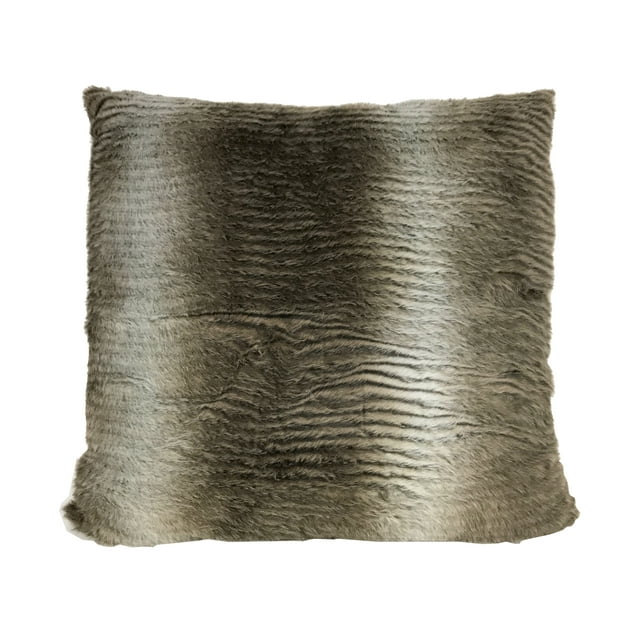 Better Homes & Gardens Sahara Stripes Faux Fur Decorative Pillow ...