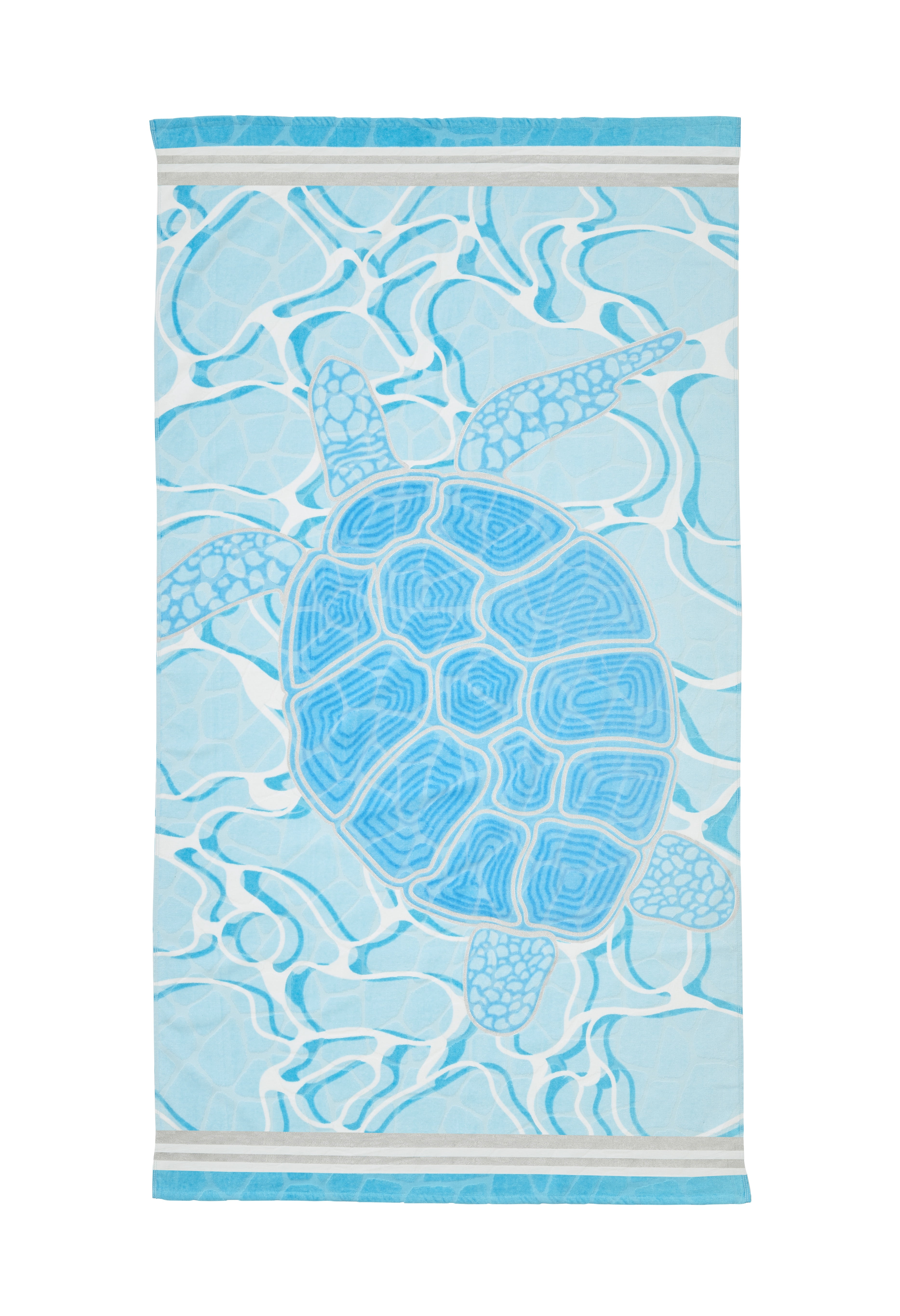 Better Homes & Gardens Sea Turtle Pattern Beach Towel, 72”L x 38”W ...