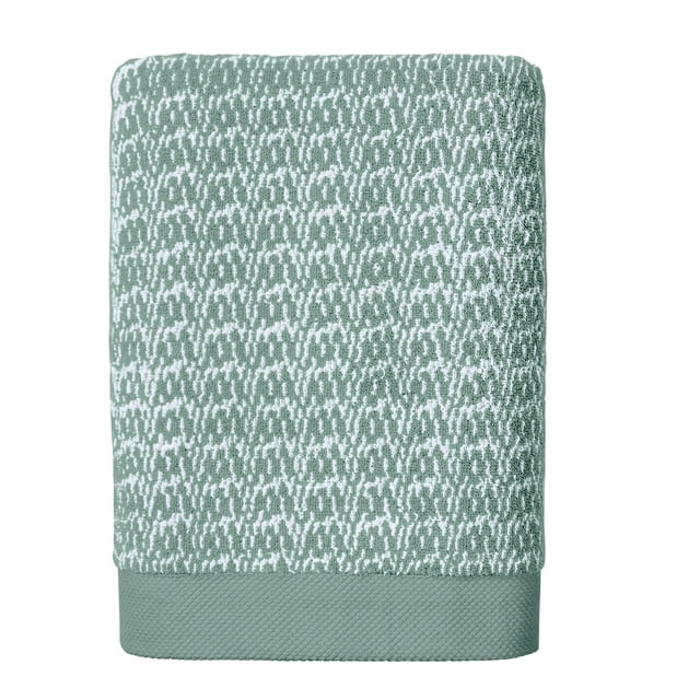 Better Homes & Gardens Signature Soft Mélange Bath Towel, Green River ...