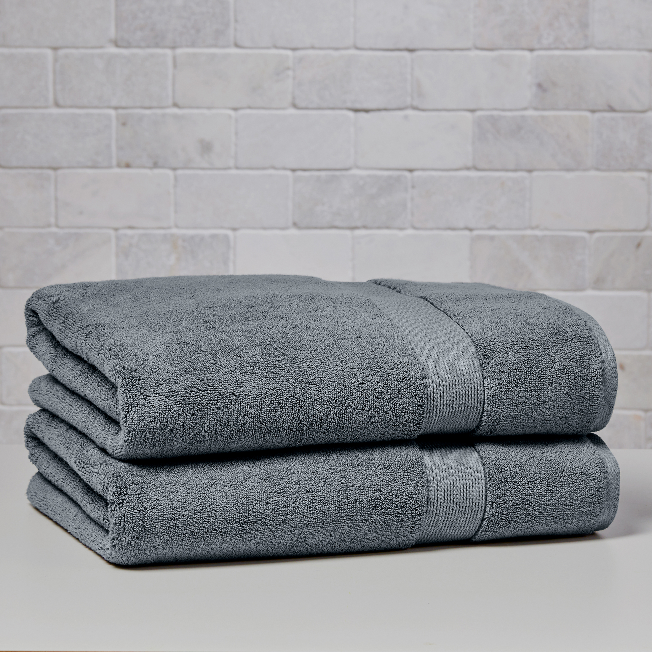 Better Homes & Gardens Signature Soft Solid 2 Piece Bath Sheet Set,Grey ...