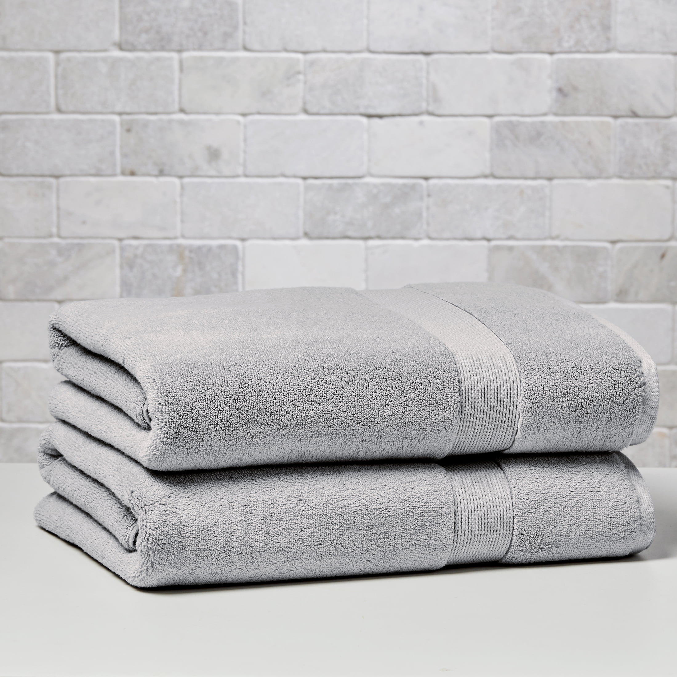 Better Homes & Gardens Signature Soft Solid 2 Piece Bath Sheet Set,Soft ...