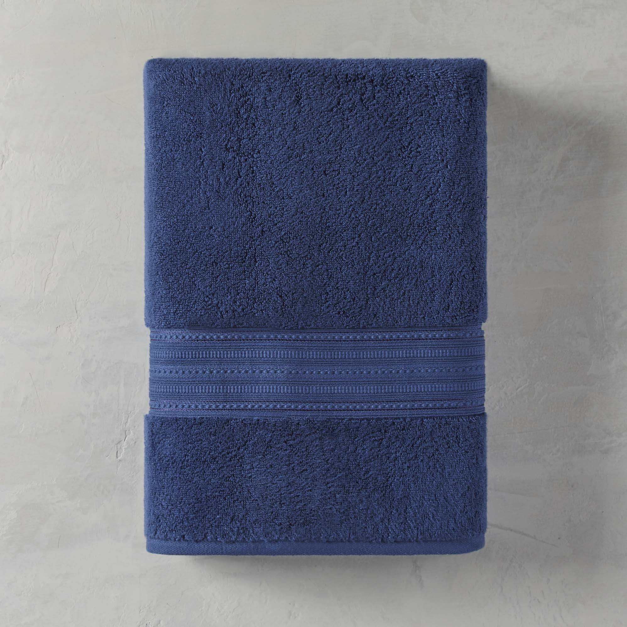 Better Homes & Gardens Signature Soft Solid Bath Sheet, Blue Admiral ...