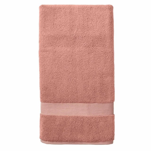 Better Homes & Gardens Signature Soft Solid Bath Sheet, Old Rose ...