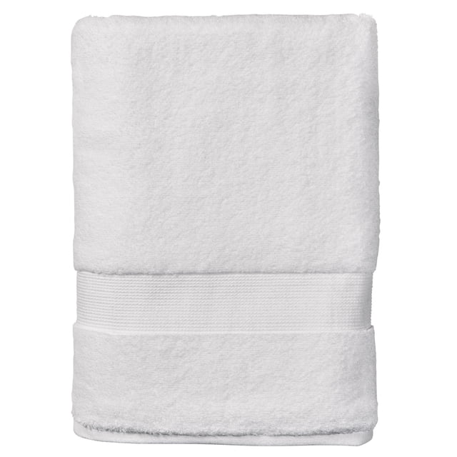 Better Homes & Gardens Signature Soft Solid Bath Towel, Arctic White ...
