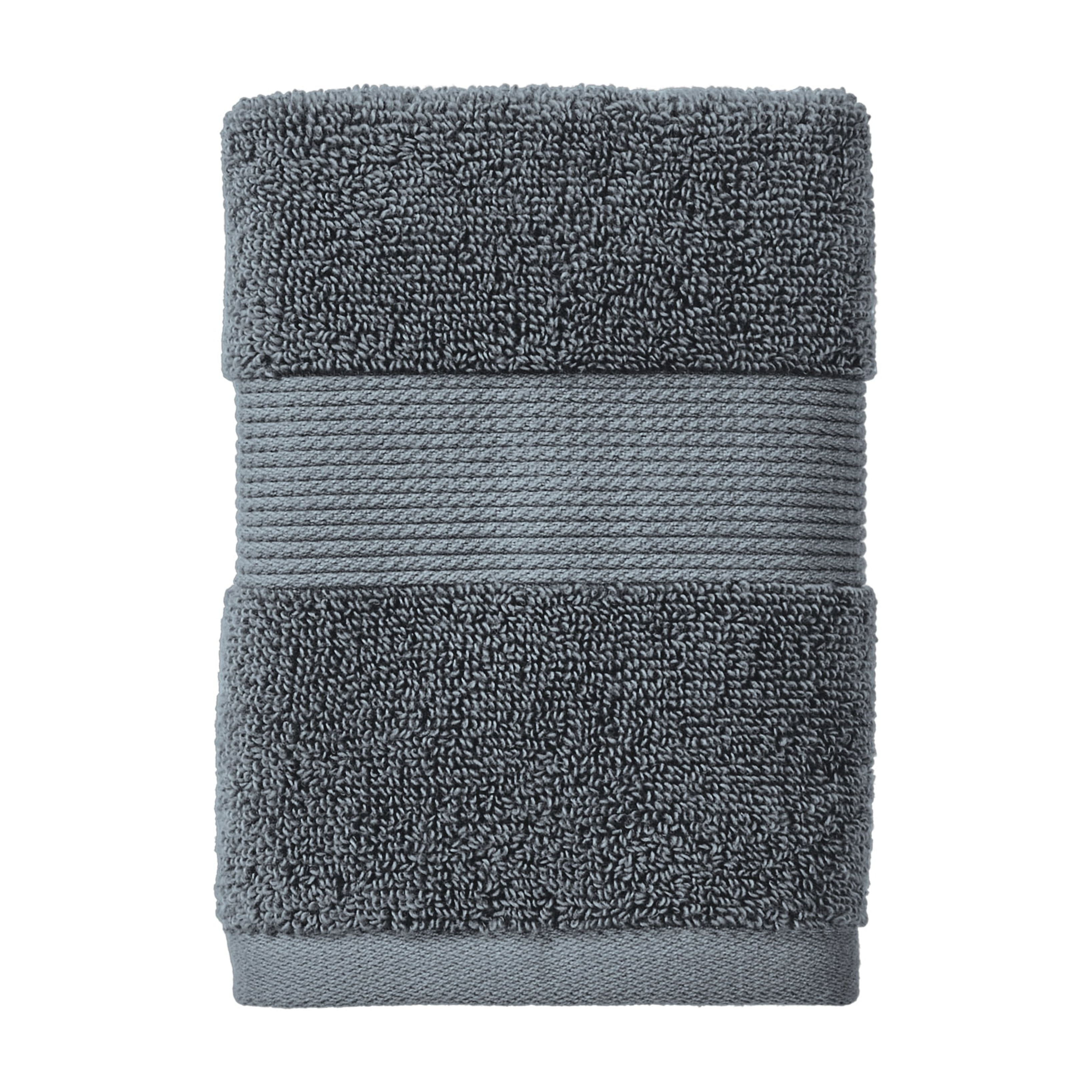 Better Homes & Gardens Signature Soft Solid Washcloth, Grey Flannel ...