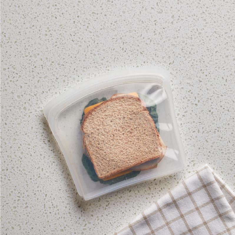 Better Homes & Gardens Silicone Sandwich Food Storage Bag- Clear ...