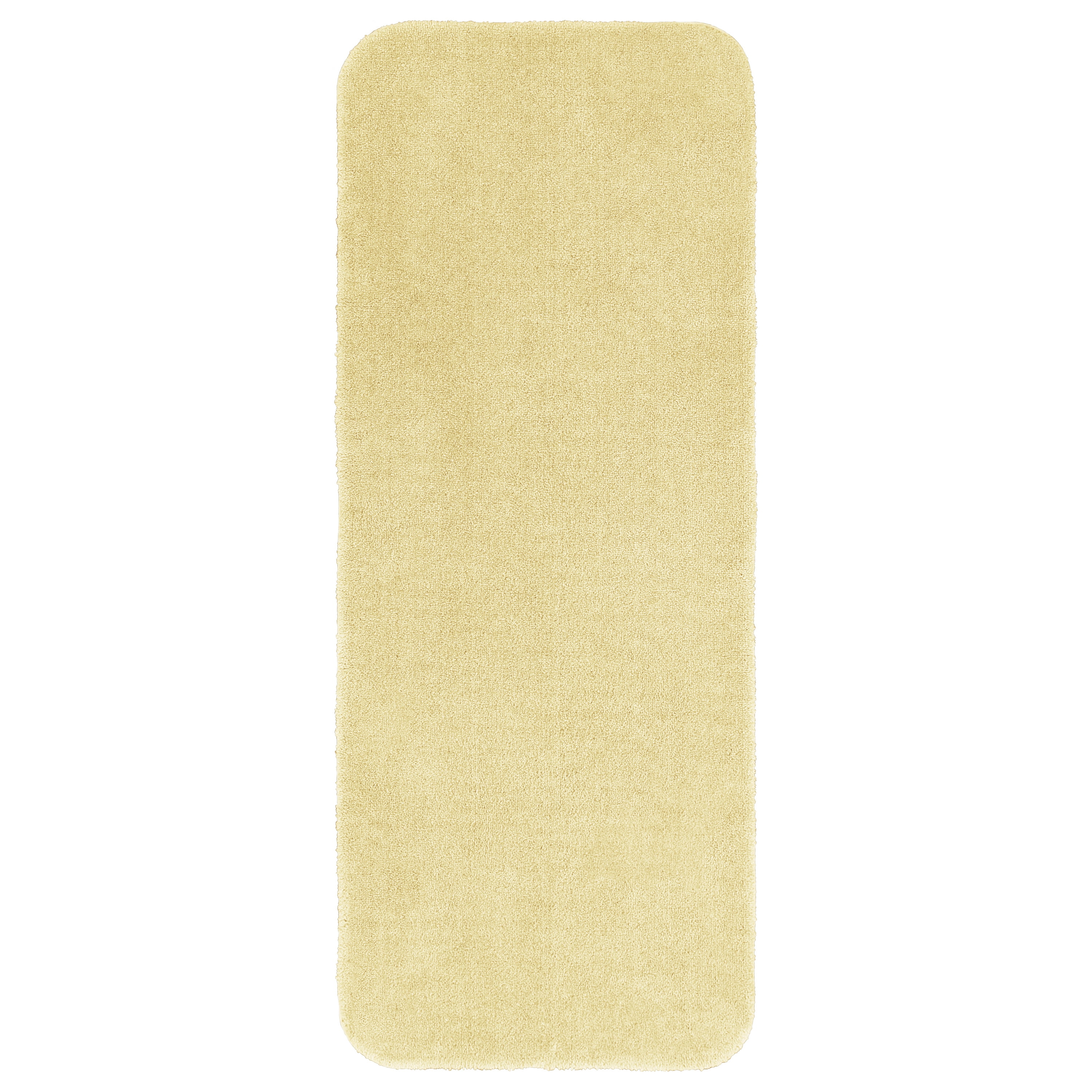 Better Homes & Gardens Solid Print Yellow Nylon Indoor Bathroom Runner ...