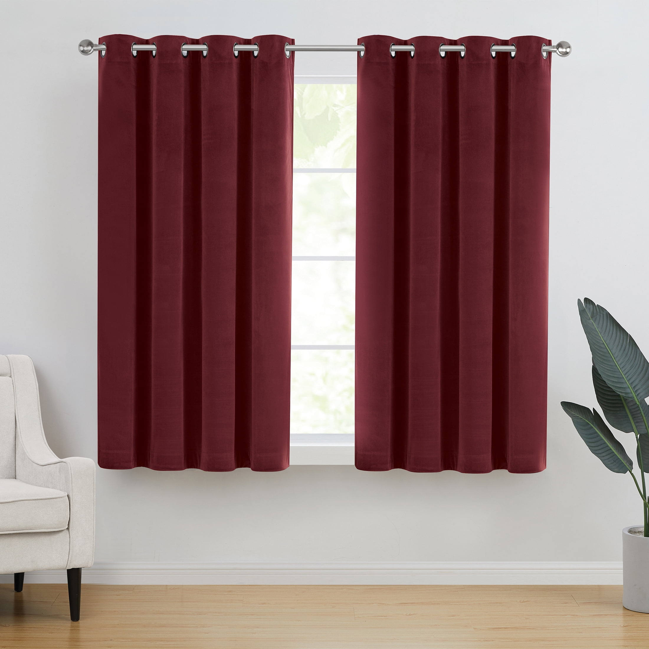 Better Homes & Gardens Velvet Blackout Curtain - Walmart.com