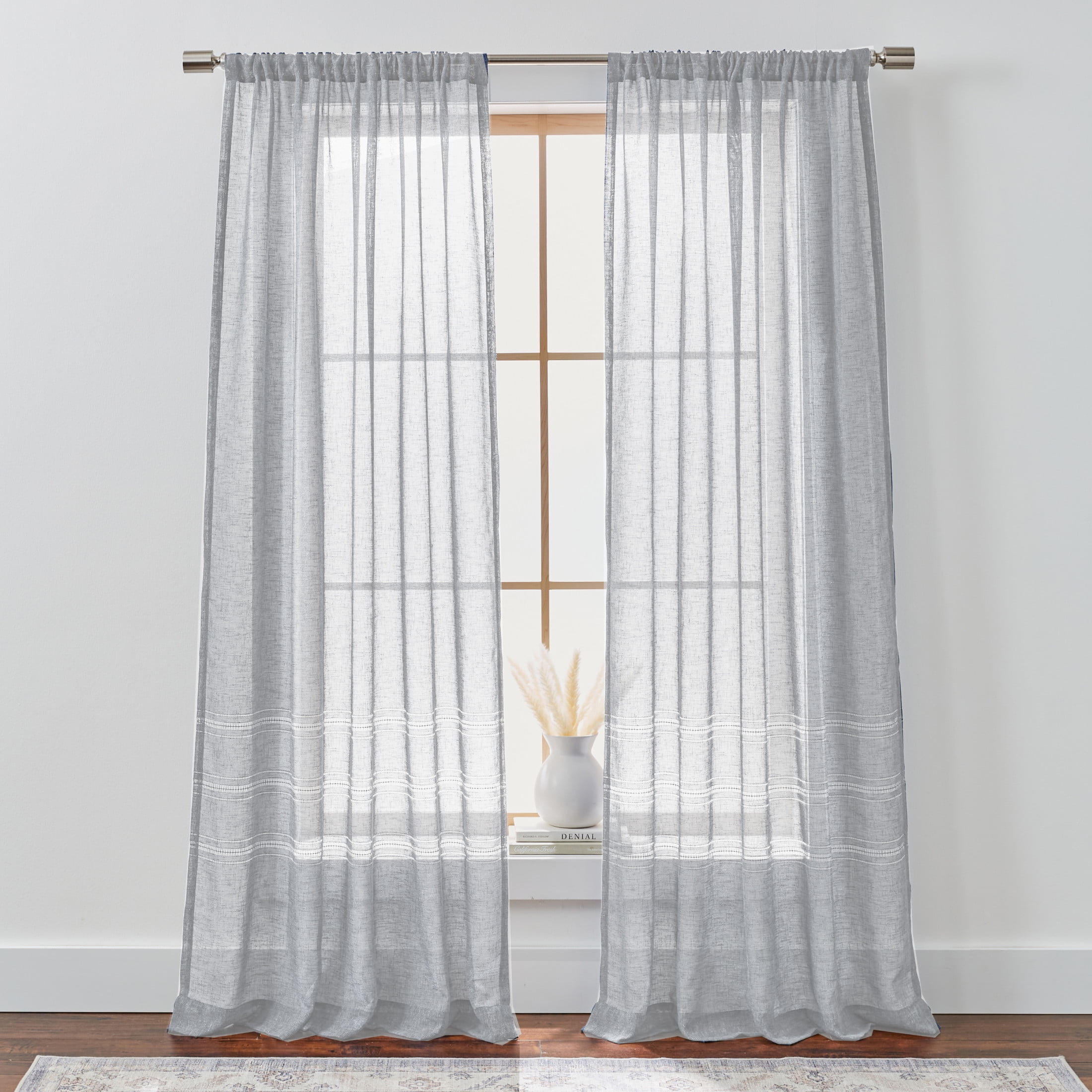 Better Homes & Gardens Specialty Stitch Single Curtain Panel, Soft ...