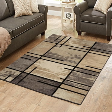 Better Homes & Gardens Spice Grid Area Rug, Red, 5' x 7' - Walmart.com
