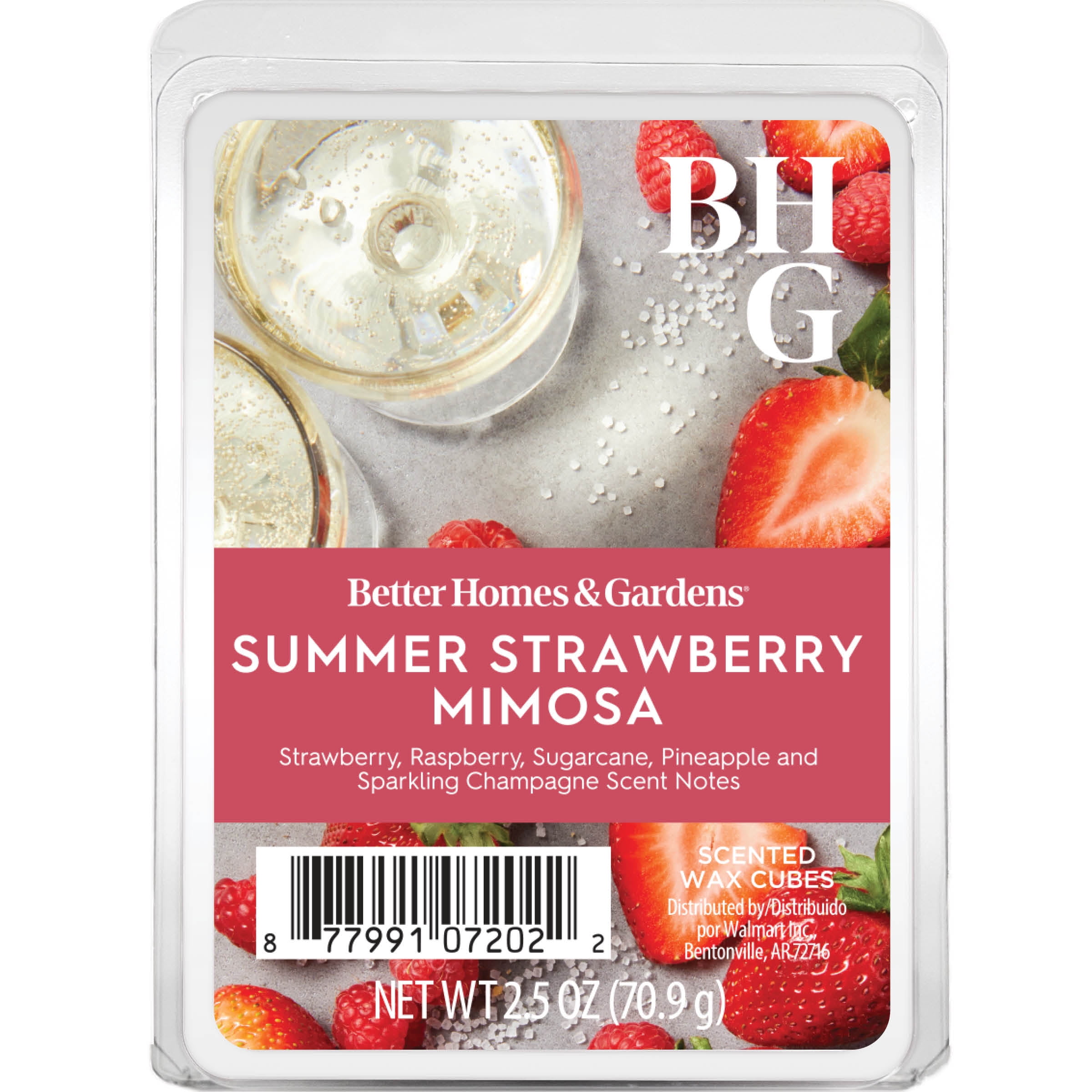 Better Homes & Gardens Summer Strawberry Mimosa Scented Wax Melts 2.5 ...