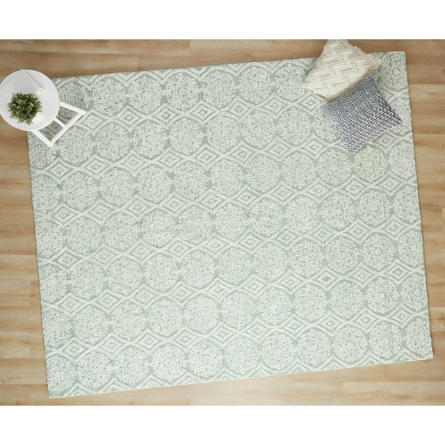 Free Shipping! Better Homes & Gardens Suzani Muted Green Medallion Wool ...