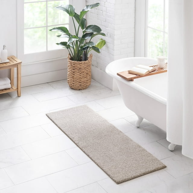 Better Homes & Gardens Ultra Soft Polyester Bath Runner Rug, 20" x 60 ...