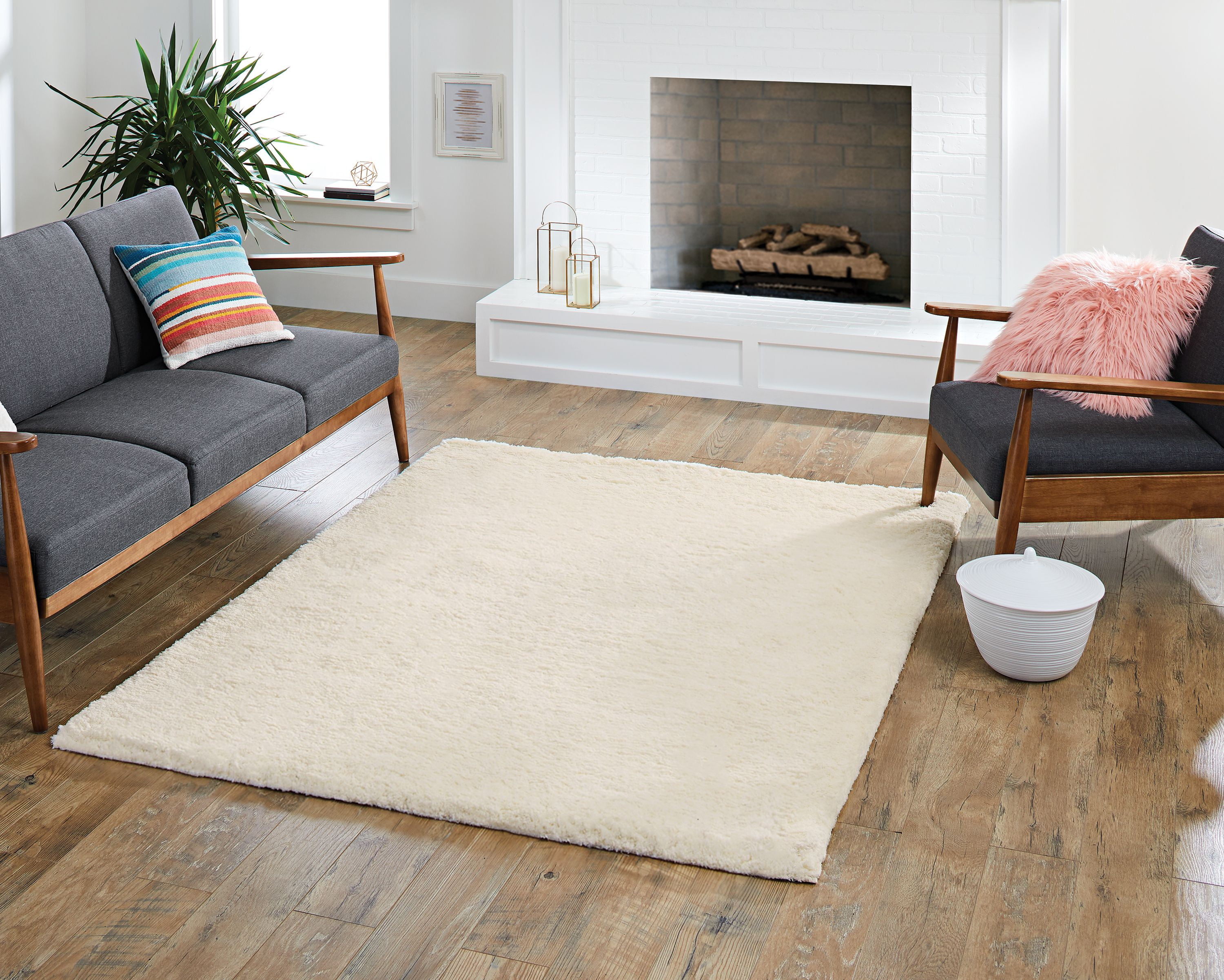 Better Homes & Gardens Vanilla Dream Shag Rug - Fade Resistant ...