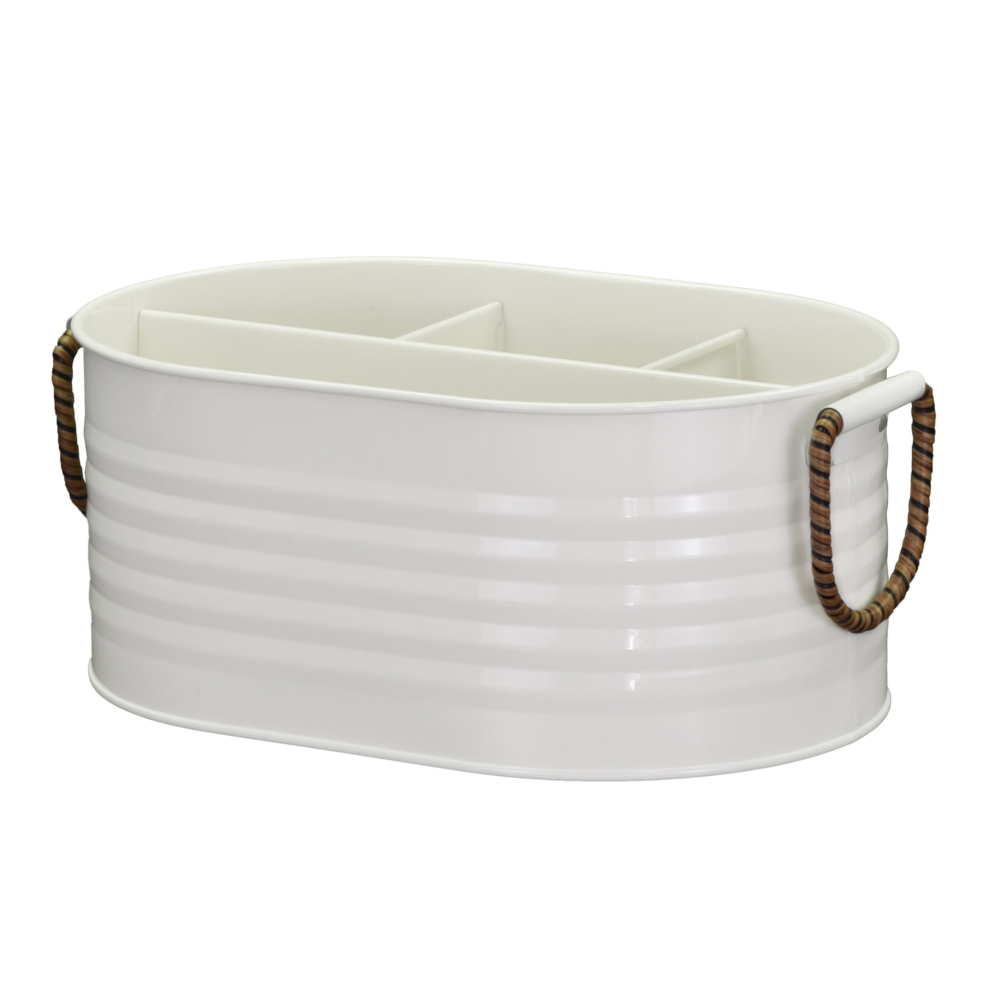 Better Homes & Gardens - Vanilla White Galvanized Utensil Caddy ...