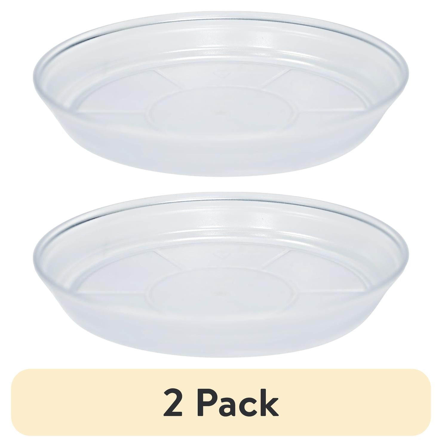 (2 pack) Better Homes & Gardens Vinyl Translucent Round Resin Saucer ...