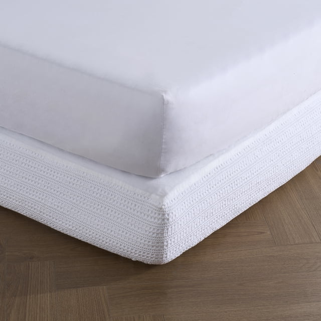 Better Homes & Gardens Waffle Box Spring Cover, White, King - Walmart ...