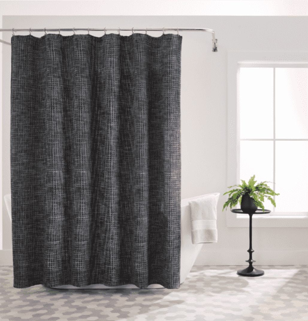 Better Homes & Gardens Waffle Textured Shower Curtain, 72" x 72 ...