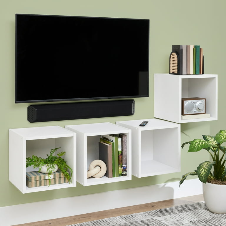 Wall Mounted Cube Shelving System