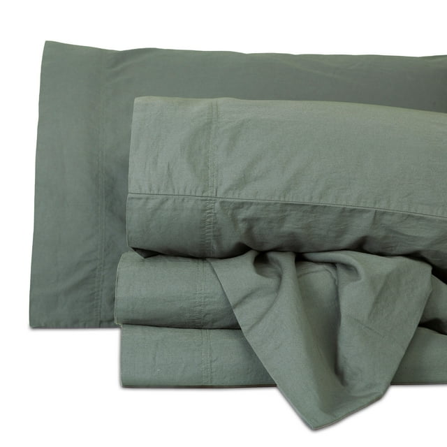 Better Homes & Gardens Washed Cotton Percale 300 Thread Count Sheet Set ...