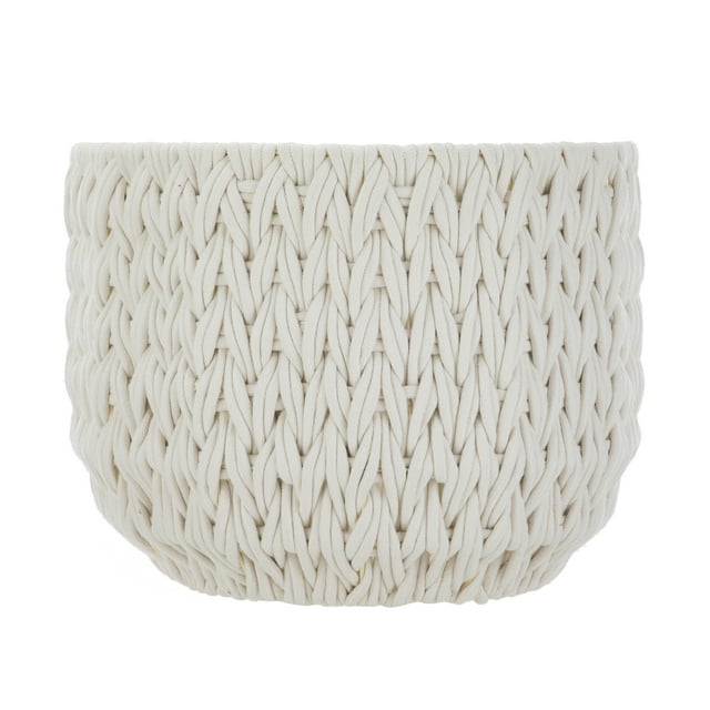 Better Homes & Gardens Weave Rope Polyester Iron Decorative Baskets ... Better Homes & Gardens Weave Rope Polyester Iron Decorative Baskets ...