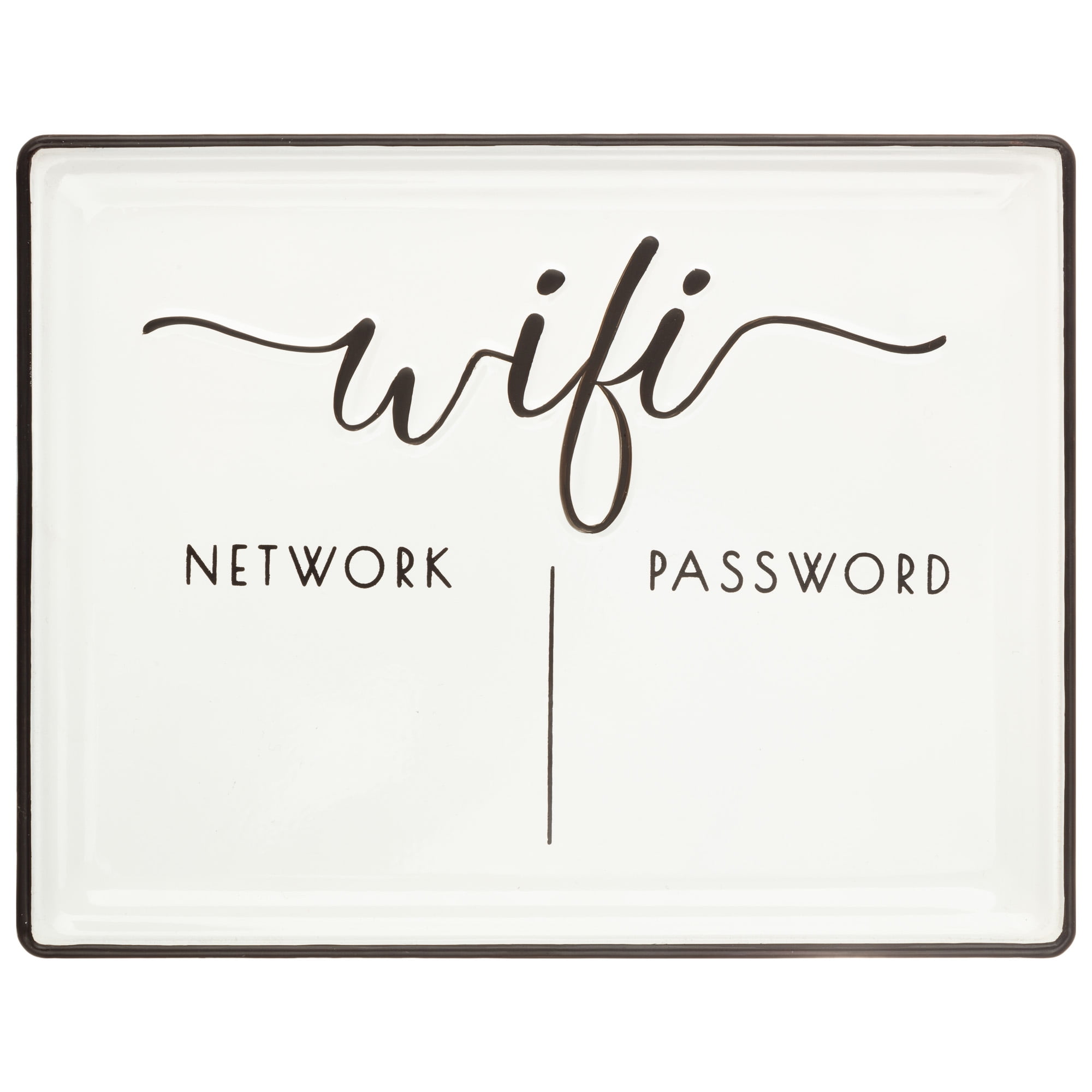 Better Homes & Gardens White Enamel Tabletop Dry Erase Wifi Password ...