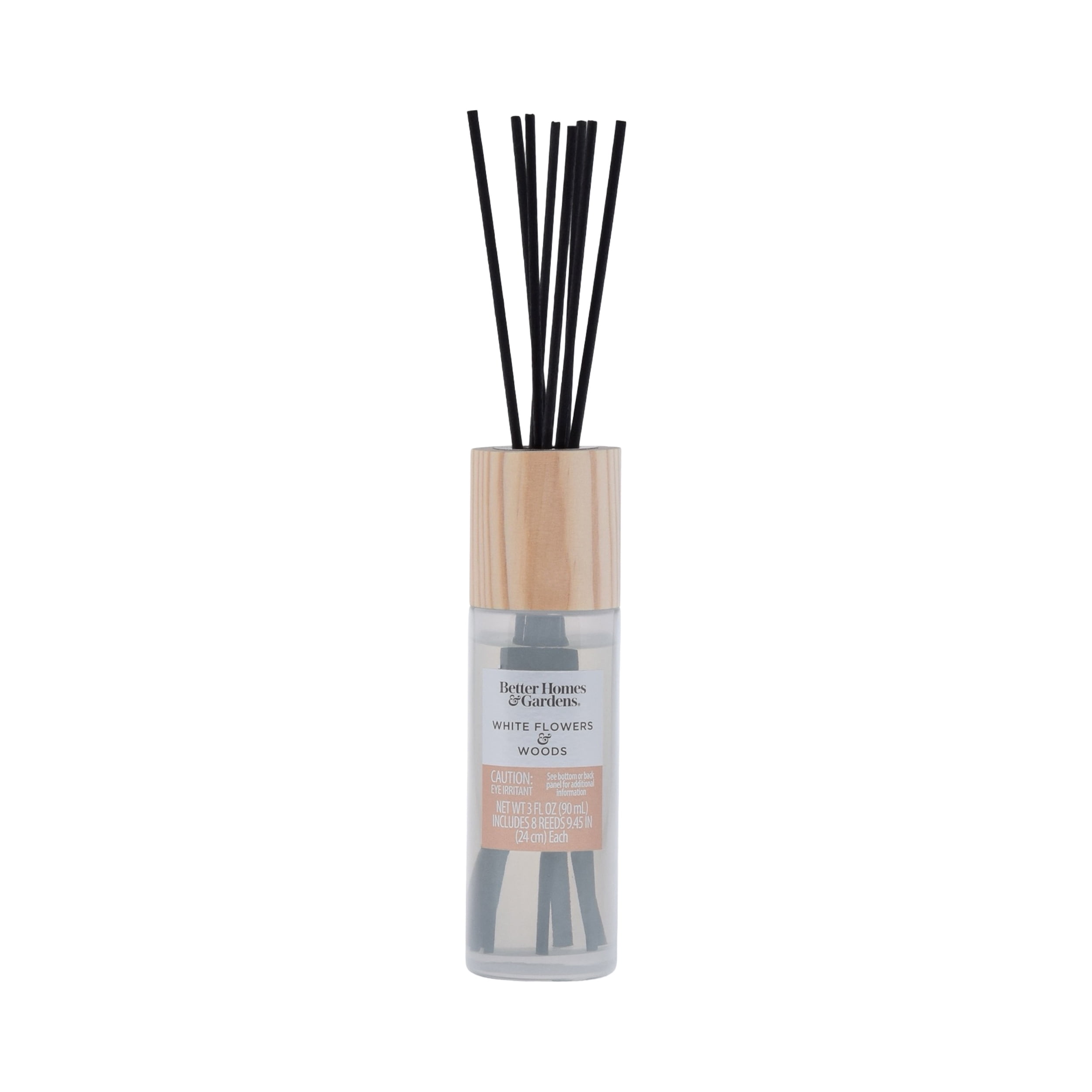 Better Homes & Gardens White Flowers & Woods Scented Reed Diffuser 3 Fl ...