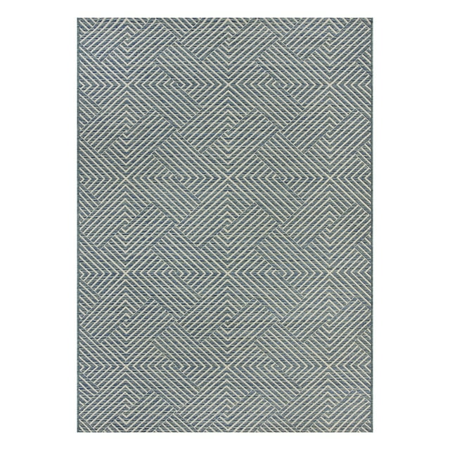 Better Homes & Gardens Woven Geo 5’ x 7’ Outdoor Rug - Polypropylene ...