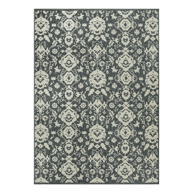 Better Homes & Gardens Woven Reversible Medallion Outdoor Rug - 5' x 7 ...