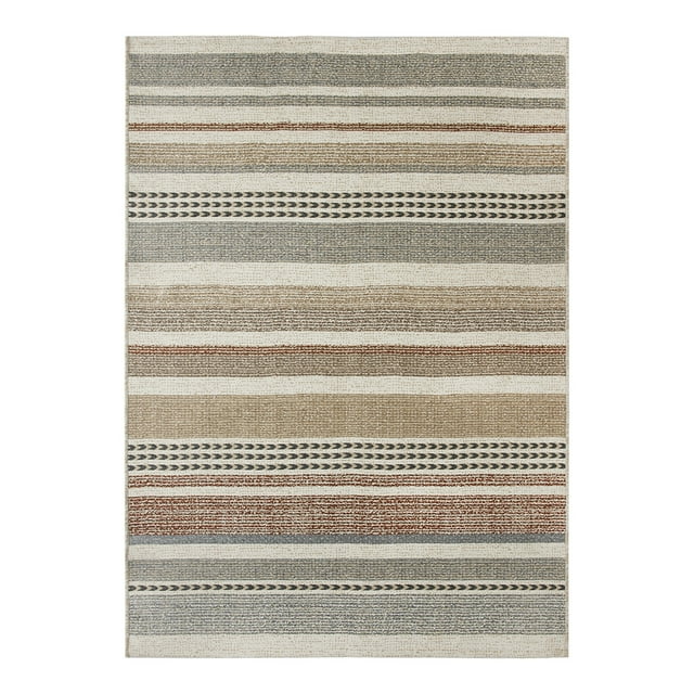 Better Homes & Gardens Woven Reversible Stripe Outdoor Rug - 7' x 10 ...