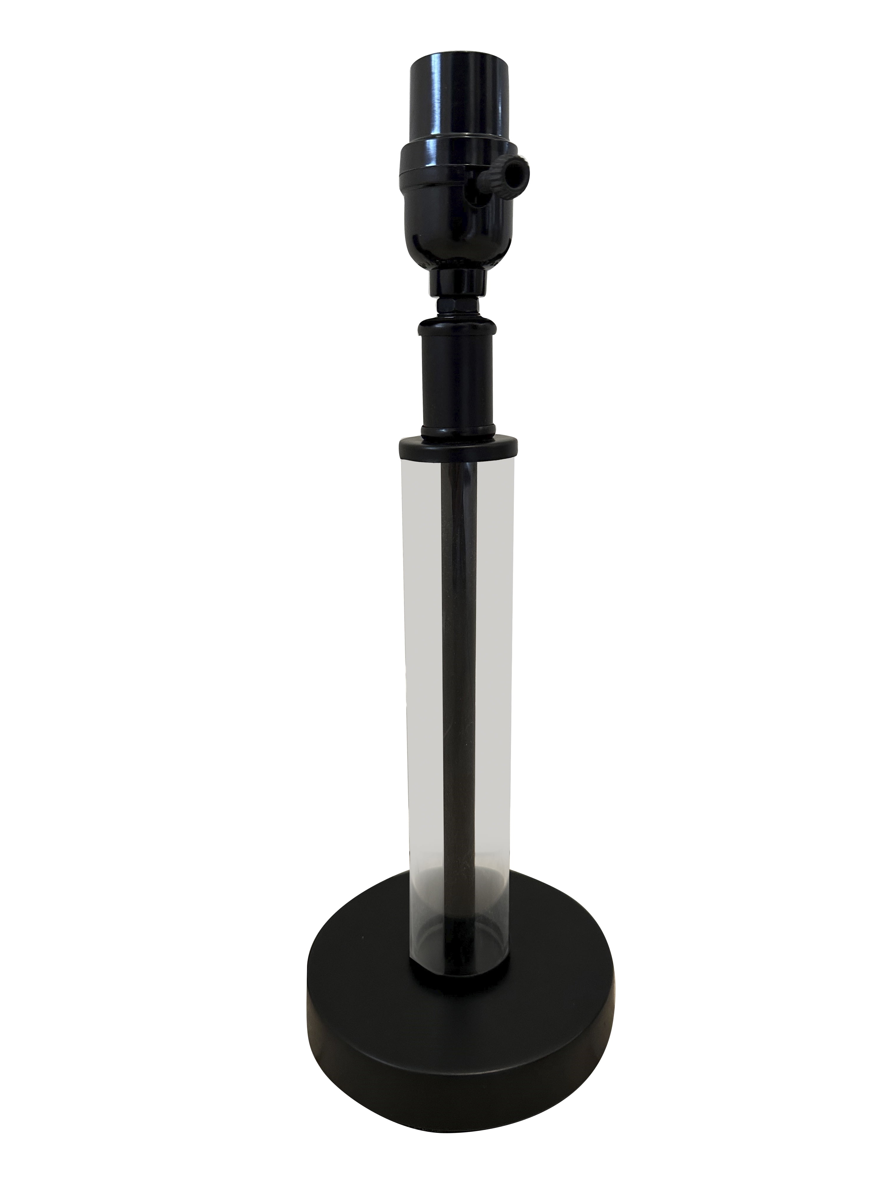 Better Homes and Gardens 14" Glass Column Base, Black Metal Finish with ...
