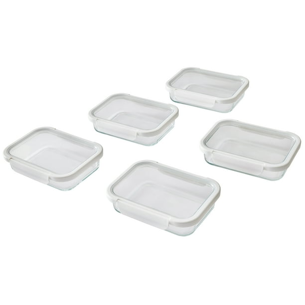 Better Homes & Gardens 2.3Cup Rectangle Glass Food Storage Container ...