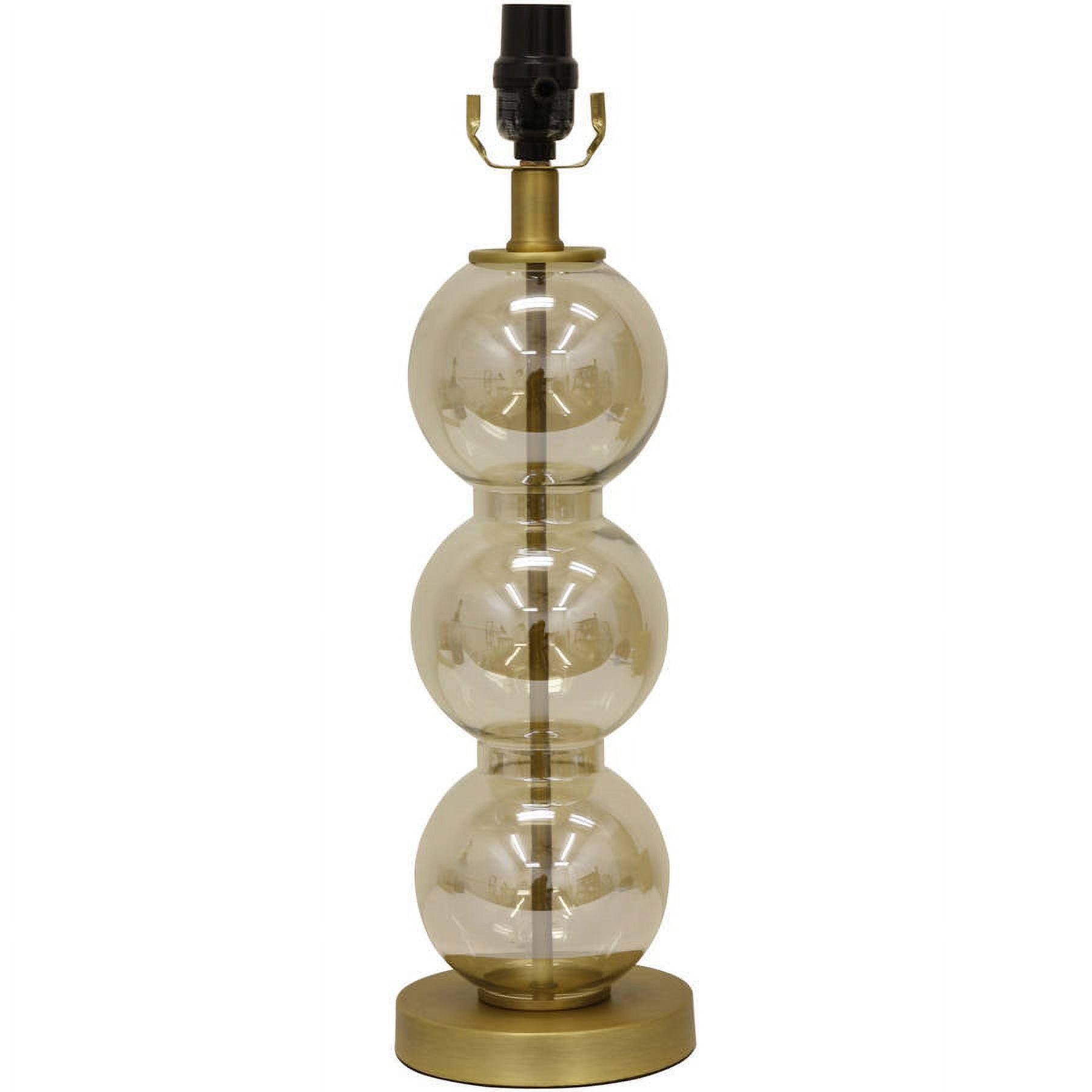 Better Homes & Gardens Amber Luster Glass Table Lamp with Brass Base ...