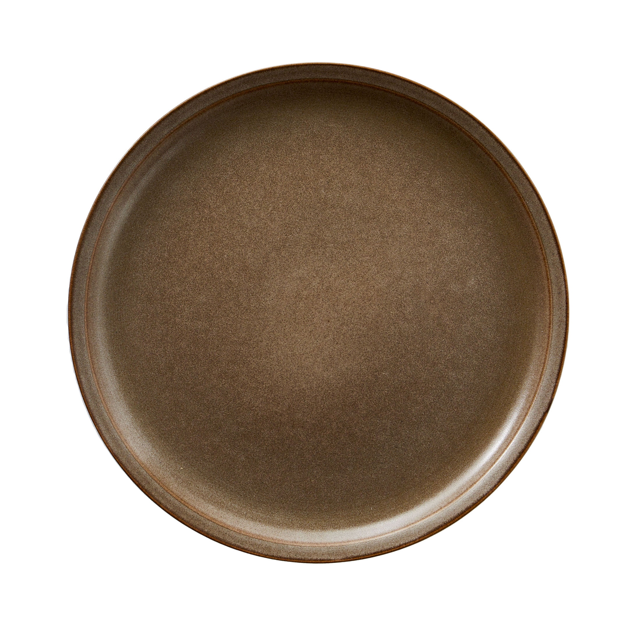 Better Homes & Gardens Brown Stoneware Dinner Plate 10.25 inches with ...