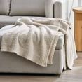 Better Homes and Gardens Beige Cozy Knit Throw, 50" x 72" - Walmart.com