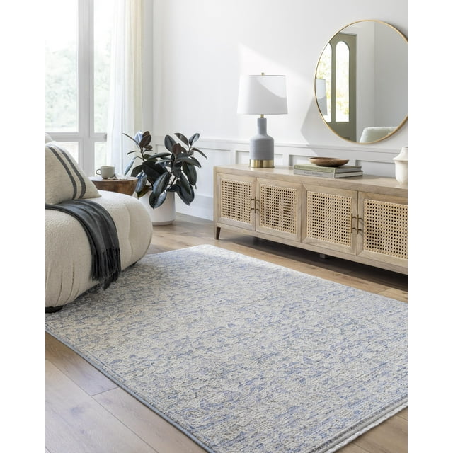Better Homes and Gardens Blue Floral 8x10 Area Rug - Walmart.com