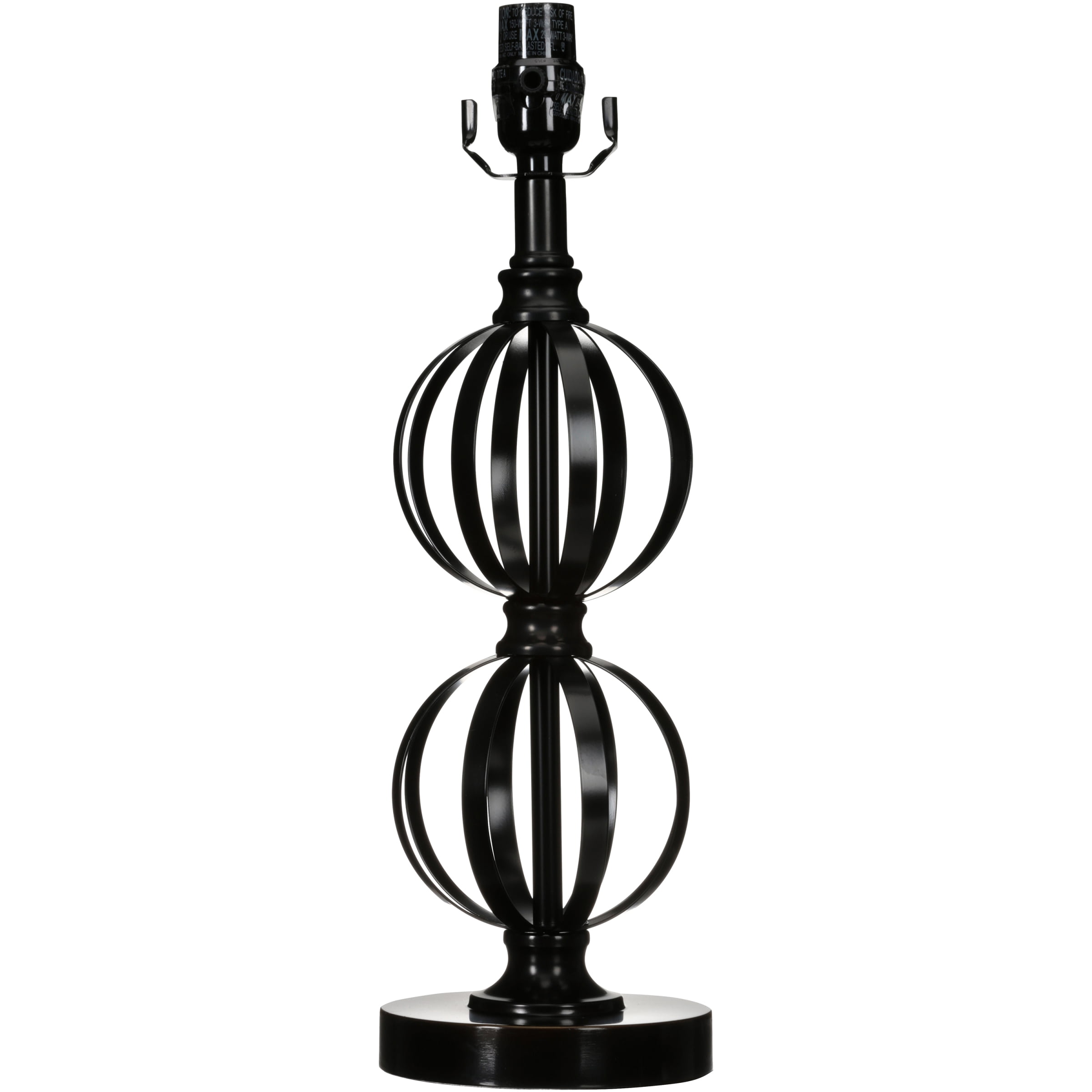 Better Homes and Gardens Caged Stacked Orb Metal Ball Lamp Base ...