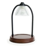 Better Homes & Gardens Candle Warmer Lamp, Black Ribbed Glass - Walmart ...